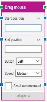 Drag Mouse | Mouse and Keyboard | Leapwork Documentation